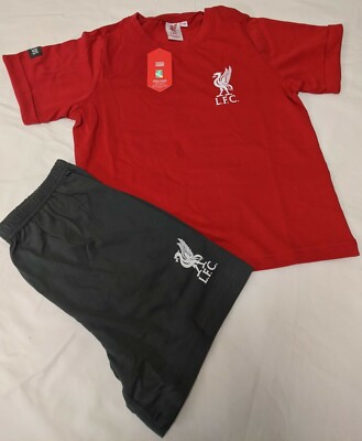 LIVERPOOL SHORT PYJAMAS LFC PYJAMA SHORT SET LIVERPOOL SHORTY PYJAMAS ...