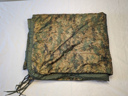 Good - US Military USMC Zippered Poncho Liner Woobie Blanket WOODLAND ...