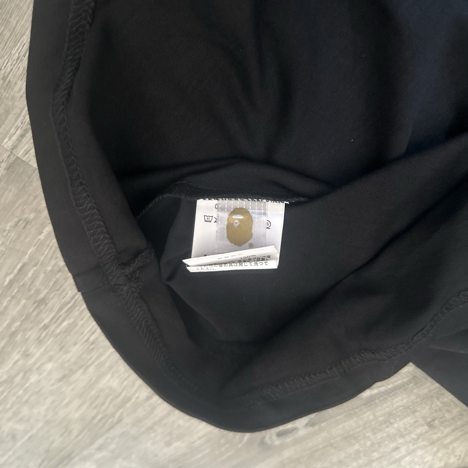 🙊 BAPE (A Bathing Ape) Black “Burberry Check” T-Shirt • Size Large ...