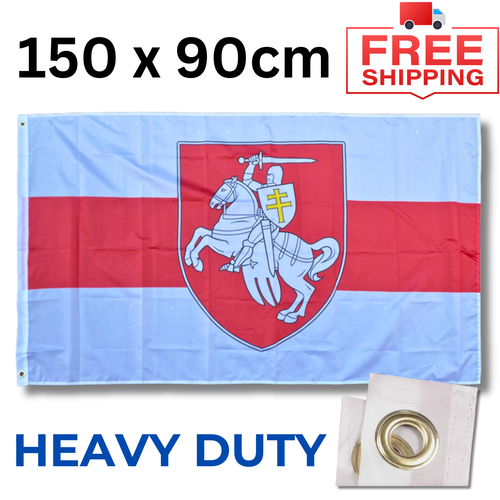 Belarus Pagonya Flag Large Outdoor Indoor Heavy Duty 150X90cm National ...
