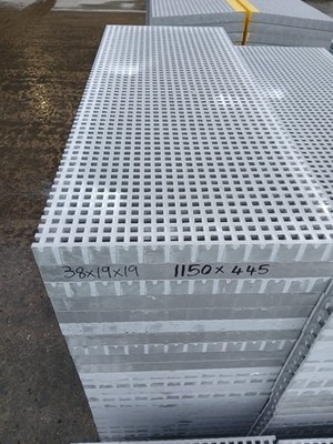 38mm Thick GRP Mini Mesh Grating | Anti Slip Flooring Mat Panel 1150mm ...