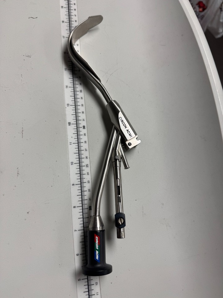 Circom ACMI Bullard Laryngoscope w/ laparoscopic flexible biopsy cup ...