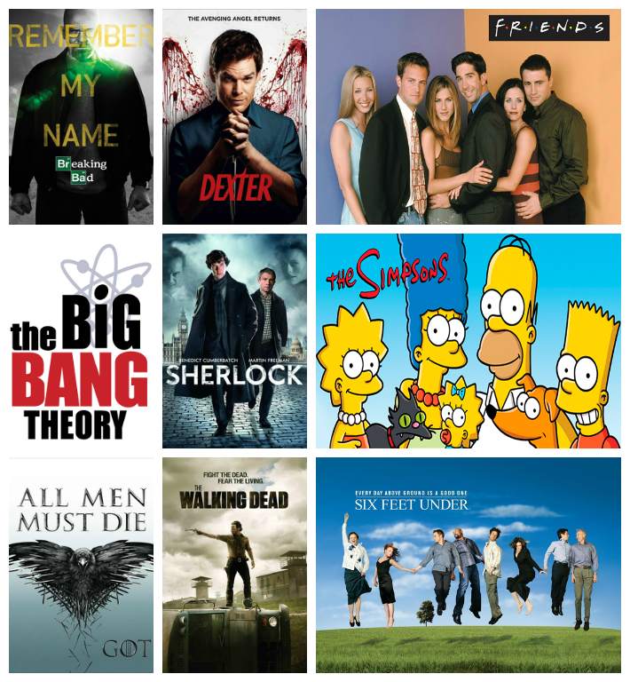 Best TV Series Posters Most Popular TV Shows Drama Poster Art Prints ...