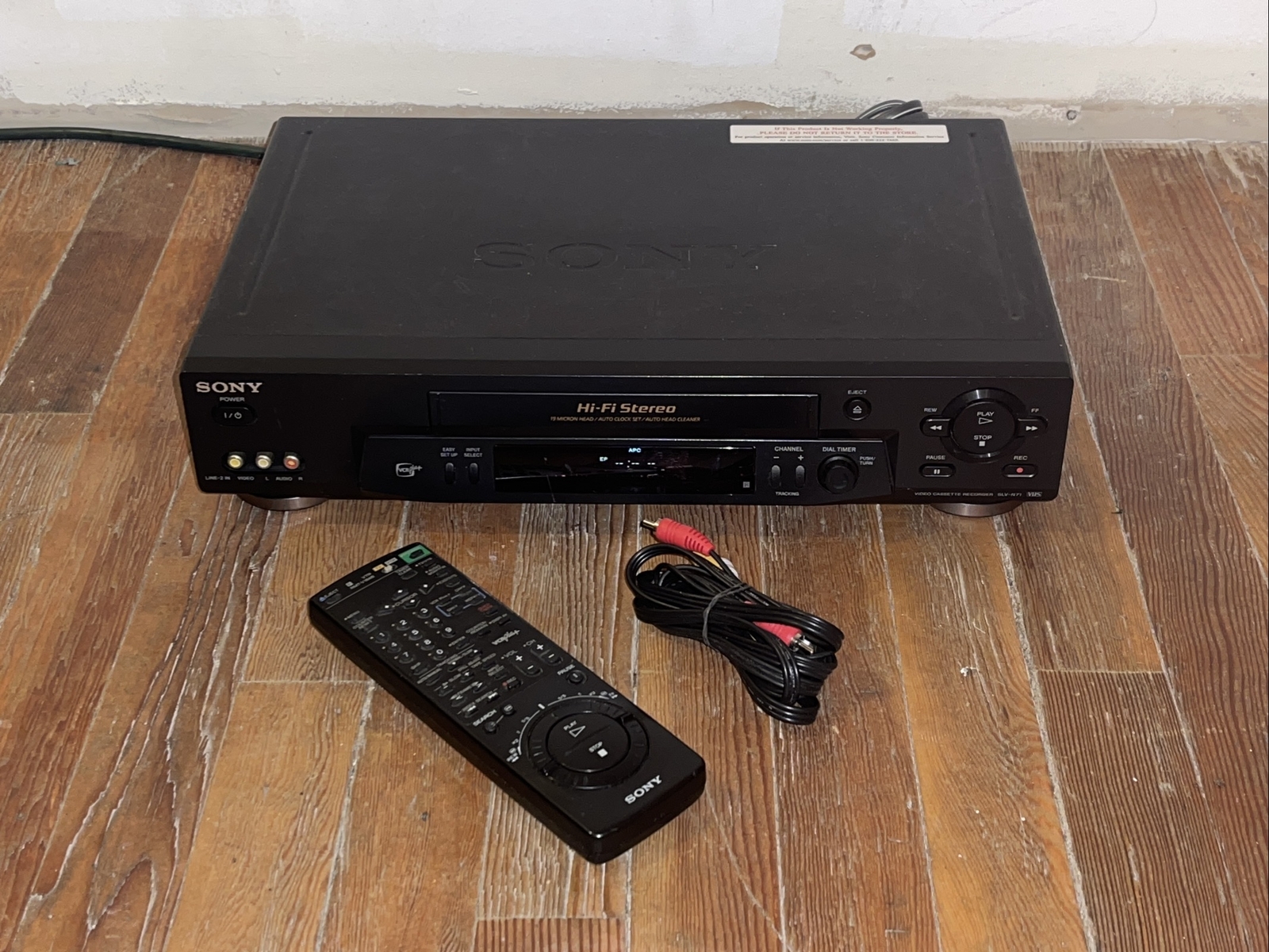 Sony SLV-N71 Hi-Fi Stereo VCR 4 Head VHS Player with Remote - TESTED ...