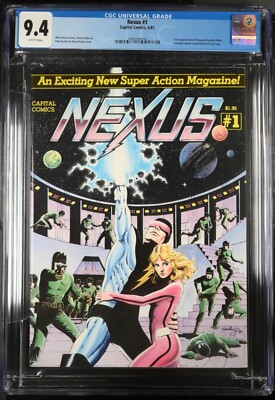 Nexus #1 Capital Comics CGC 9.4 1981 Mike Baron & Steve Rude 1st Nexus ...