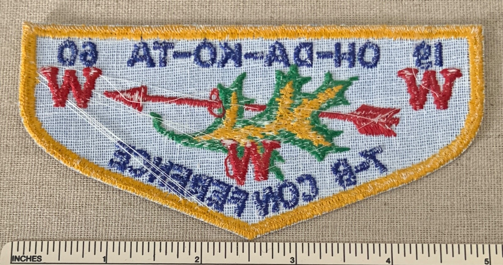 VTG 1960 AREA 7B Order of the Arrow Conference PATCH OH-DA-KO-TA Lodge ...
