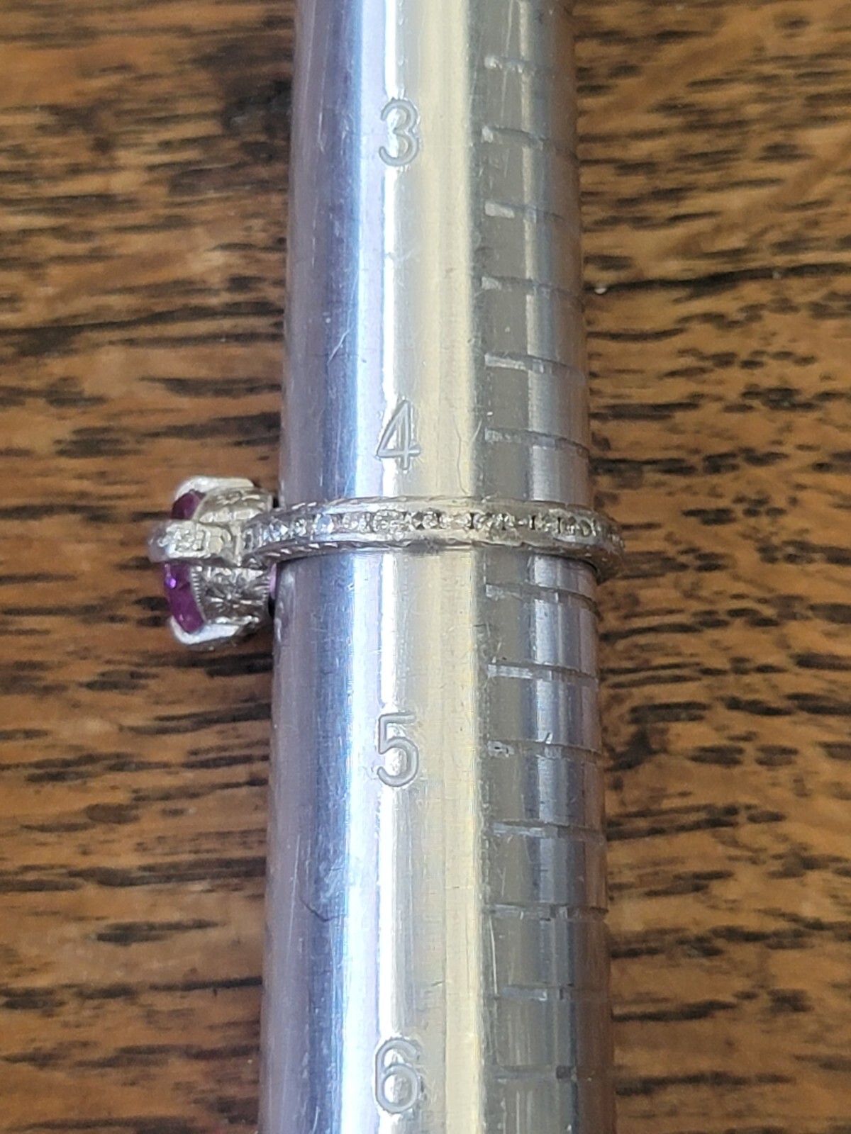 Loree Rodkin Platinum Diamond Pink Sapphire Ring | eBay