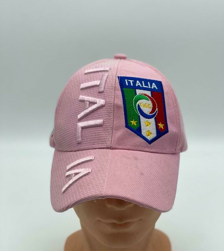 Italia Italy Pink FIGC logo FIFA world cup embossed h… - Gem