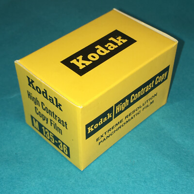KODAK HIGH CONTRAST COPY PANCHROMATIC BLACK & WHITE 35MM FILM 55622 ...