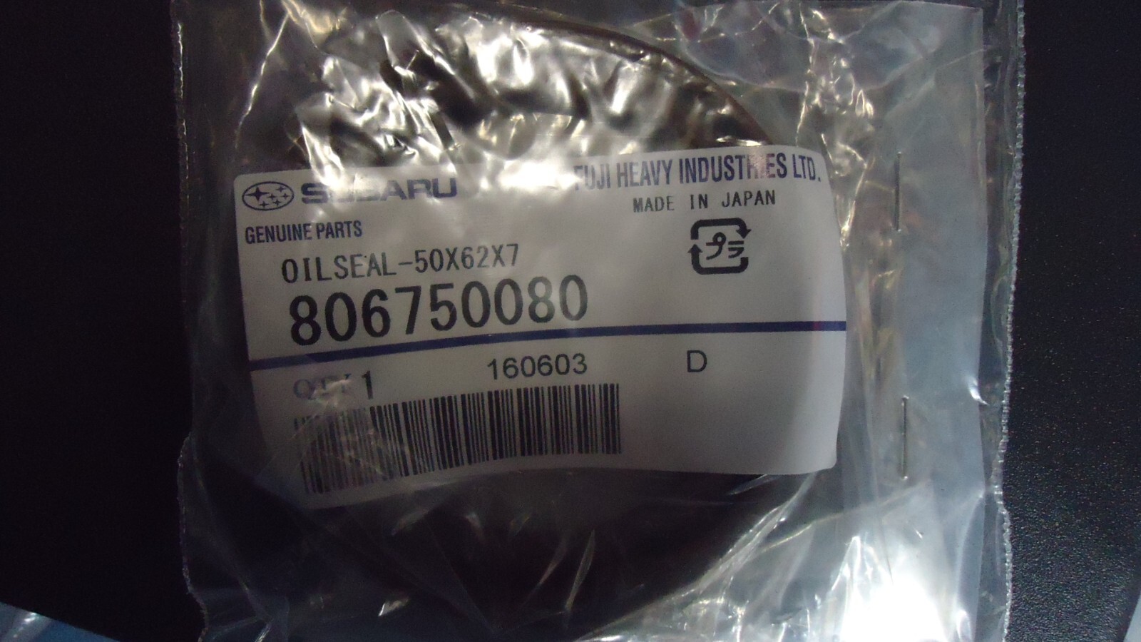 Subaru Impreza and Crosstrek Engine Crankshaft Seal - 806750080 | eBay