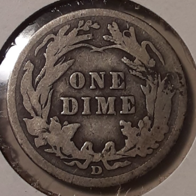 1912-D Barber Dime Denver Mint 90% Silver US 10c Coin (#220-12485/RBC ...
