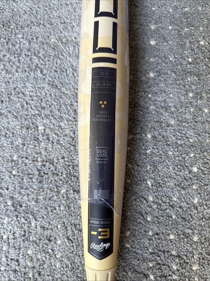 Rawlings Icon BBCOR 33/30 -3 White Camo With REV Grip | eBay