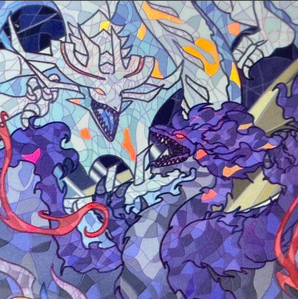 Yu-Gi-Oh! Card Sleeve Dragon Ruler Holographic Finish 60Sleeves NEW ...