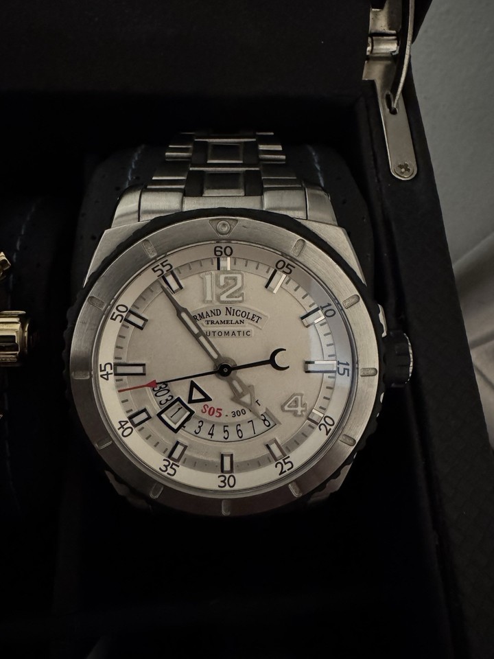 Armand Nicolet Tramelan Automatic Watch Day Date New S05 | eBay