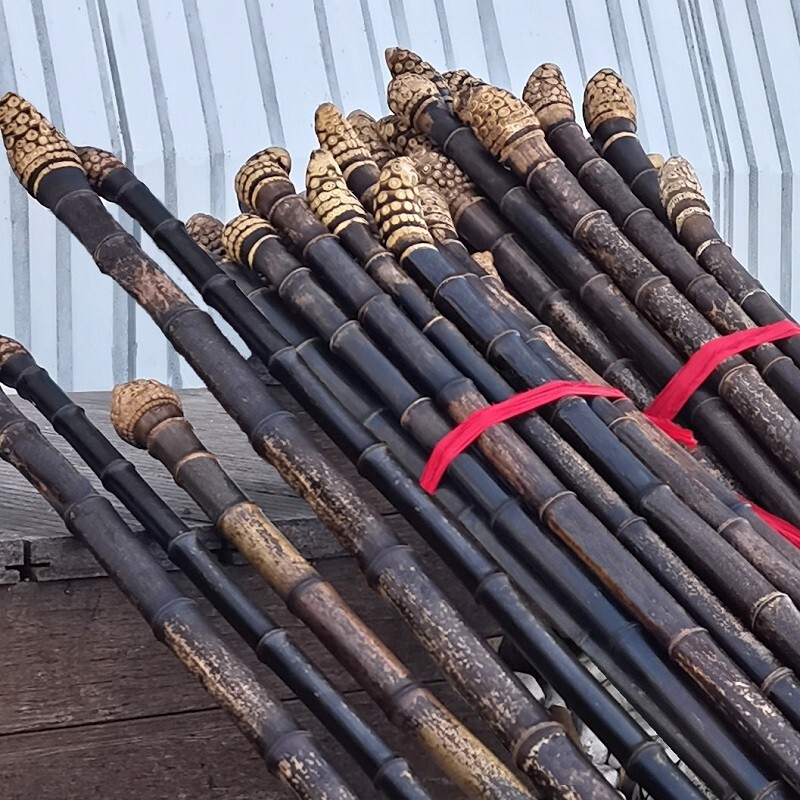 Exclusive Sales of Selected Natrual Purple Bamboo Walking Sticks Monk ...