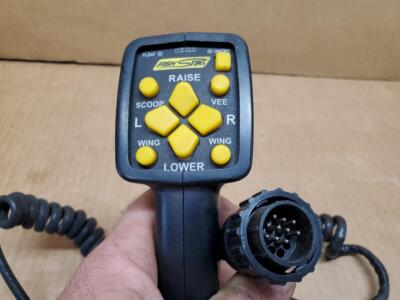 Working Fisher OEM Handheld V-Plow Controller Snow Round 10 pin 9 ...