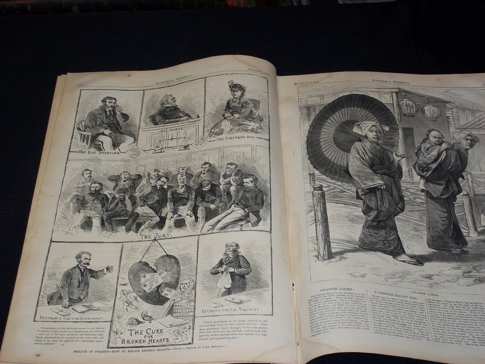 1870 MARCH 5 HARPER'S WEEKLY MAGAZINE NICE ILLUSTRATED FRONT COVER - O ...