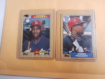 1987 Topps Kirby Puckett Error Card Lot Of 2. Print Defects. FREE ...