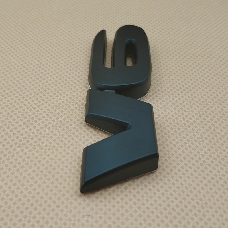 3D Metal Car Emblem Matte Black V6 Engine Logo Rear Trunk Badge Sticker ...
