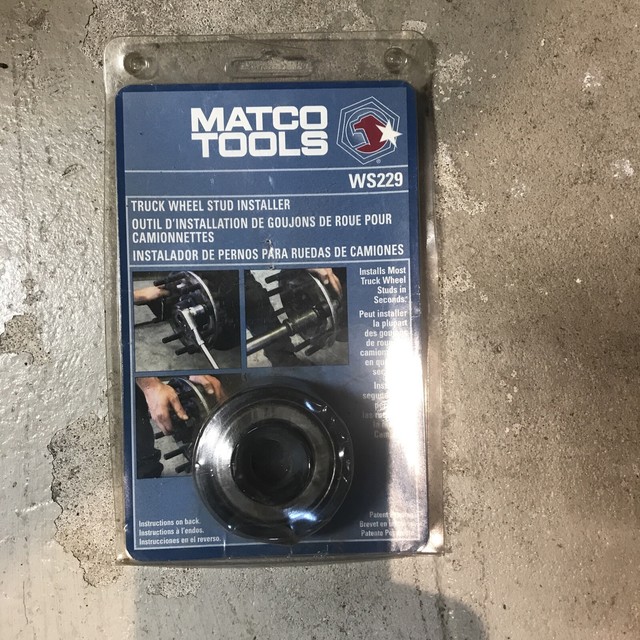 Matco Tools WS802 Wheel Stud Installer Rethreader Set in Case Missing 2 ...