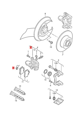 Genuine AUDI VW SKODA A4 Avant A6 S6 qu. quattro A6L Spring left ...