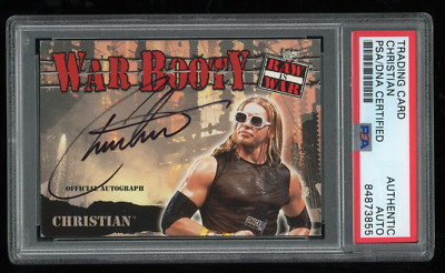 Christian Cage PSA/DNA Auto 2001 Fleer WWF Signed Autographed WWE WWF ...