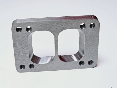 T4 Undivided to T6 Divided Manifold Inlet Turbo Adapter Flange S300 ...