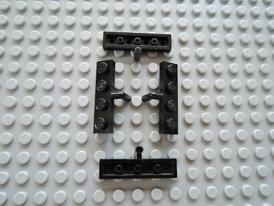Lego 4 x Platte 30043 schwarz 1x4 mit Haken Stange Segelhalter | eBay.de