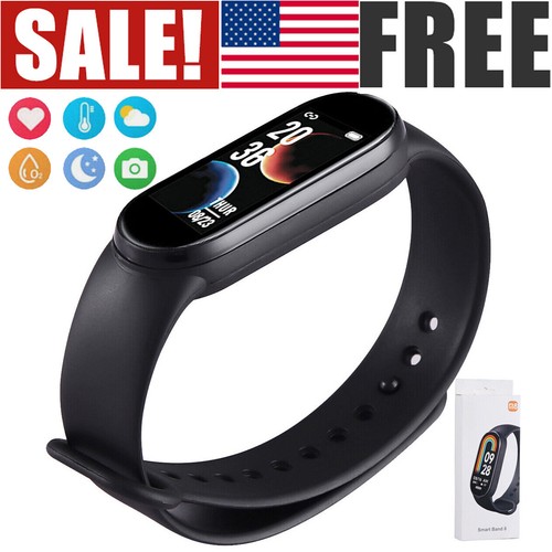 M8 Smart Band Watch Bracelet Wristband Blood Pressure Fitness Heart ...