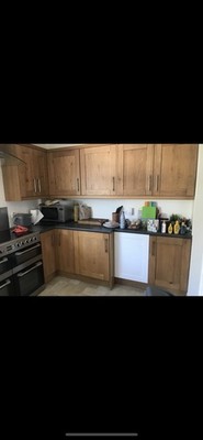 Pre Owned Oak Kitchen Doors , Plinth ,pelmet, Cornice And Handles. VGC ...