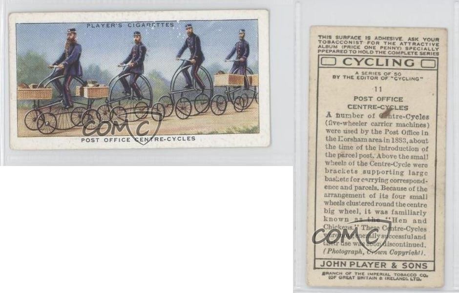 1939 Player's Cycling Tobacco Post Office Centre-Cycles #11 0o9 | eBay