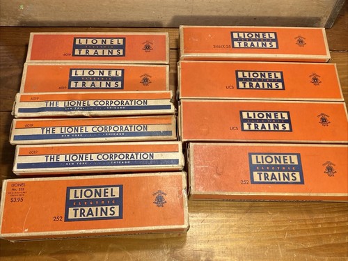 Lionel 10 Original Empty Boxes Lot Vintage 252 3461x 6019 | eBay