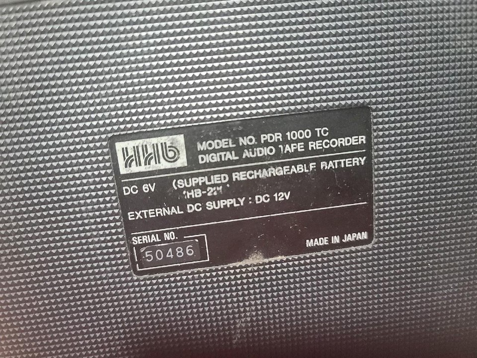 HHB PORTADAT Portable Professional DAT Recorder PDR-1000 &TCP Timecode Processor | eBay