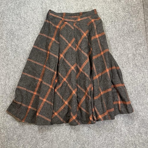 Vintage Plaid Skirt Size X Small EU55 Pampanas 100% Wool Korean Asian ...