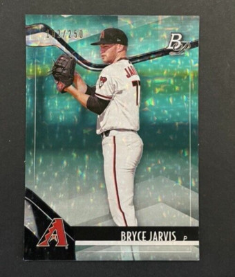 2021 Bowman Platinum - Bryce Jarvis #TOP-100 Arizona Diamondbacks Aqua ...