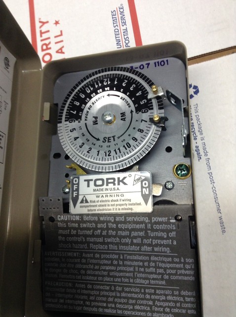 Tork 24 Hour Time Switch 1101 120v 60hz for sale online | eBay