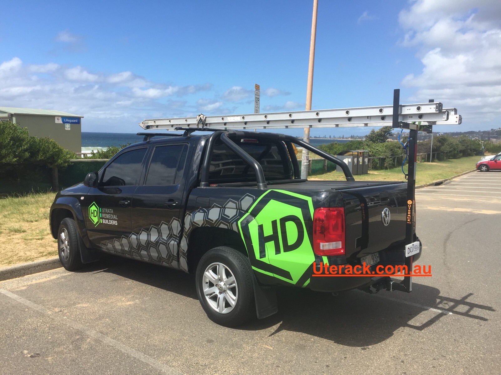 Mitsubishi Triton Ladder Rack Roof Rack Hard lid Rack with BONUS Anti ...