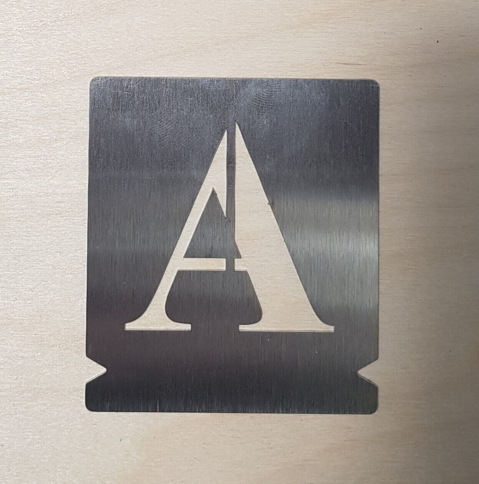 STEEL ALPHABET STENCILS STAINLESS STEEL LETTER STENCILS 100mm ...