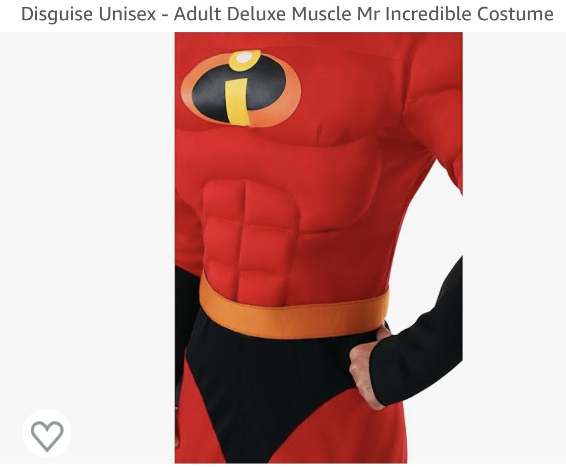 Disguise Disney Mr. Incredible Muscle Adult Mens Hall… - Gem