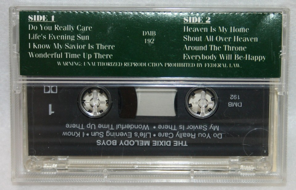 THE DIXIE MELODY BOYS Sing The Old Time Way CASSETTE TAPE Southern ...