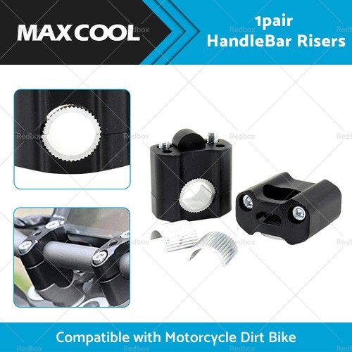 22MM To 28MM Dirt Bike Motorcycle HandleBar Fat Bar Risers Mount Clamp ...