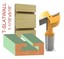 1 pc 1/2" Shank T-Slot & T-Track Slotting and Slatwall Sutter Router ...