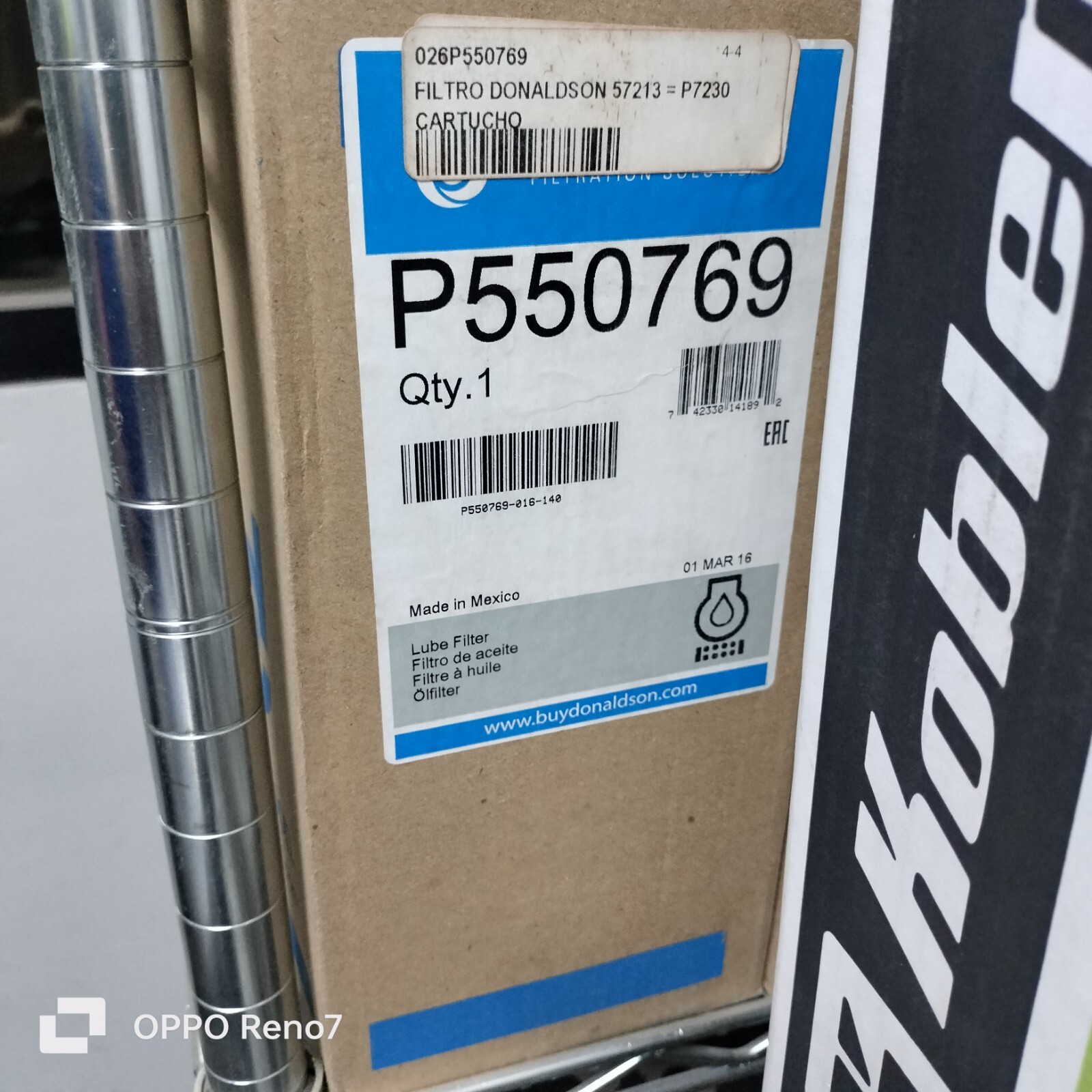 DONALDSON P550769 - cross reference oil filters | oilfilter ...