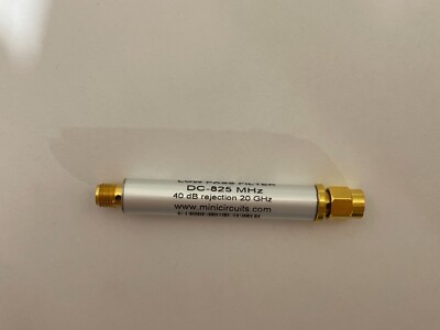 Mini Circuits VLFX-825 15542 Low Pass Filter DC-825 MHz 40 dB 20 GHz ...