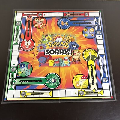 Pokemon Sorry From 2000 Board Game - Replacement Board Only | eBay