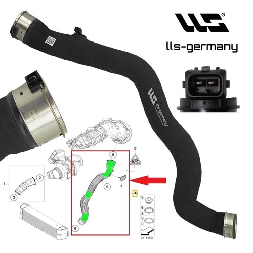 Turbo Hose Charge Air Hose For BMW X3 XDrive18D N47 11613448467 | eBay UK