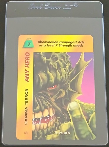 Marvel Overpower Gamma Terror Any Hero OPD OP Promo Abomination - Rare ...