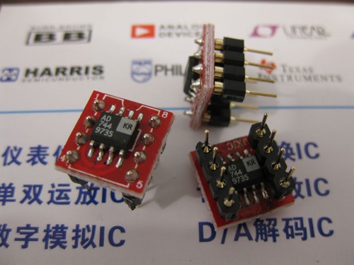 1x Dual to Mono AD744KR SOIC TO DIP8 Precision, BiFET Op Amp AD744 | eBay