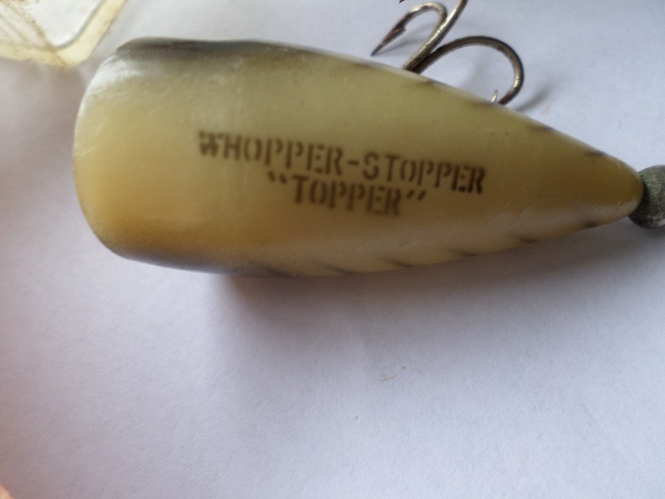RARE VINTAGE WHOPPER STOPPER TOPPER LURE Phosphorescent 213 Glows | eBay