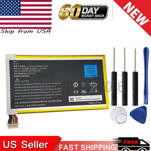 S12-T2-D 58-000055 Battery for Amazon Kindle Fire HD 3rd Gen P48WVB4 ...